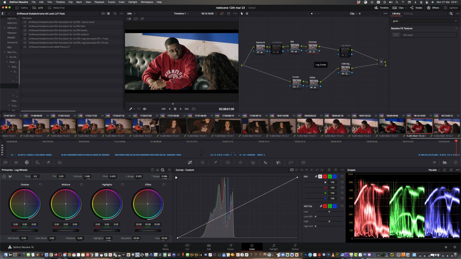 Davinci Resolve 18 Node Tree Setup for Driftwood LUTs & LUMIX Cameras ...