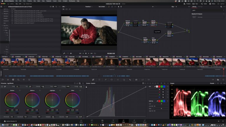 Davinci Resolve 18 Node Tree Setup for Driftwood LUTs & LUMIX Cameras ...