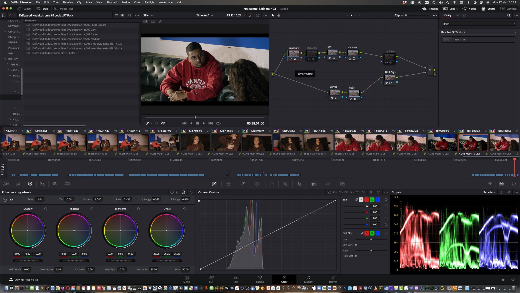 Davinci Resolve 18 Node Tree Setup for Driftwood LUTs & LUMIX Cameras ...