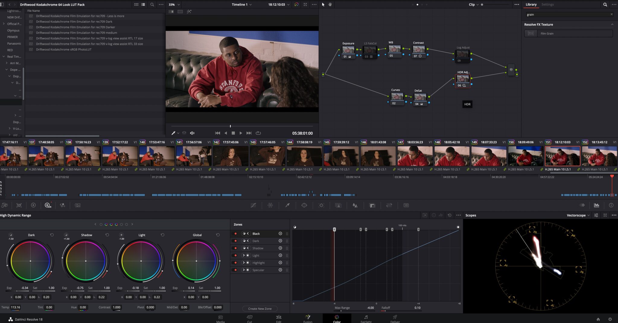 Davinci Resolve 18 Node Tree Setup for Driftwood LUTs & LUMIX Cameras ...